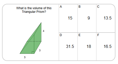 Volume of a Triangular Prism (Right) - Calculate | Level 1 | Grades 8-9 ...