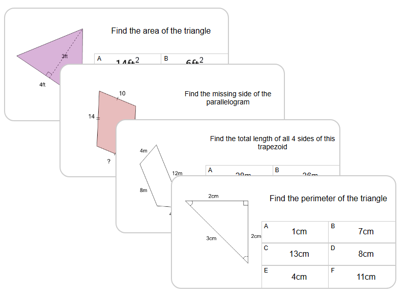 Area and Perimeter Basic Shapes - Mobius Math Academy