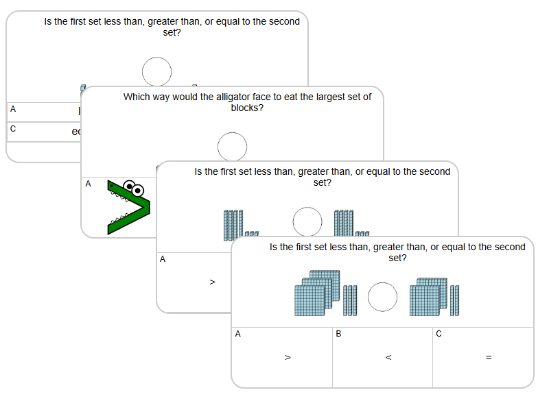 Base Ten Blocks - Comparing Intro - Mobius Math Academy