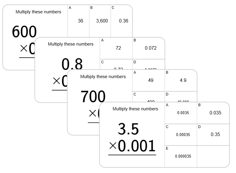 Decimal Multiplication - Practice | Fractions/Decimals | Grades 6-7 ...