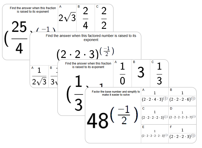 Exponents - Negative and Fractional Bases and Exponents - Mobius Math ...