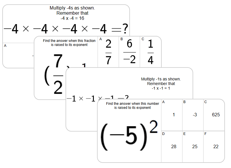 Exponents - Negative Bases and Exponents - Intro - Mobius Math Academy