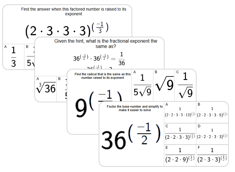 Exponents - Negative Bases and Exponents - Practice | Exponents ...