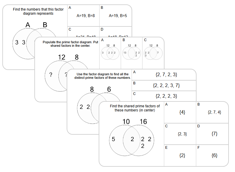Factoring and Venn Factor Diagrams - Intro | Factors/Primes | Grades 5 ...