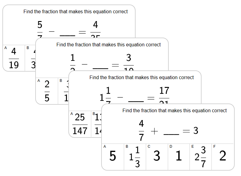 Fraction Addition and Subtraction - Advanced - Mobius Math Academy