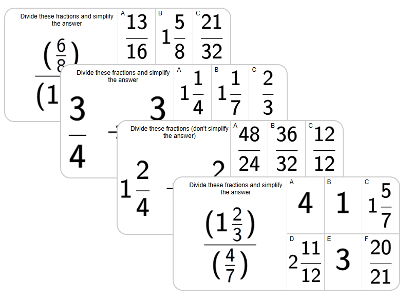 Fraction Division - Advanced - Mobius Math Academy