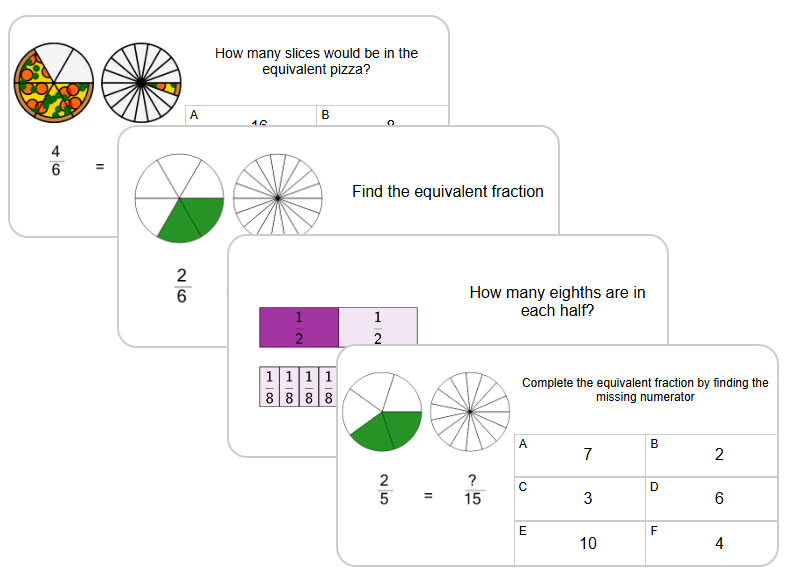 Fractions, Equivalent - Practice - Mobius Math Academy