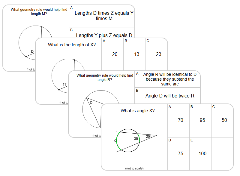 Geometry - Circular Geometry Rules - Review | Geometry 2D | Grades 11 ...