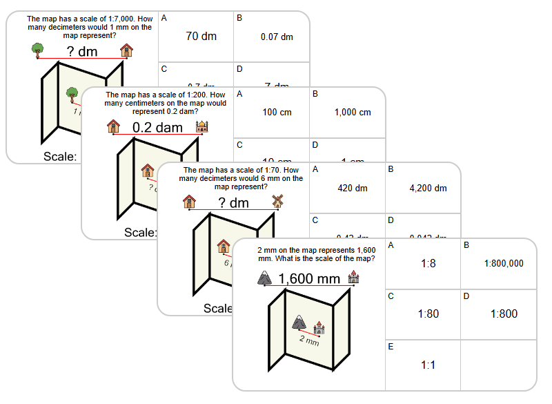 Measurement Conversion and Map Scale - Advanced - Metric | Metric Units ...