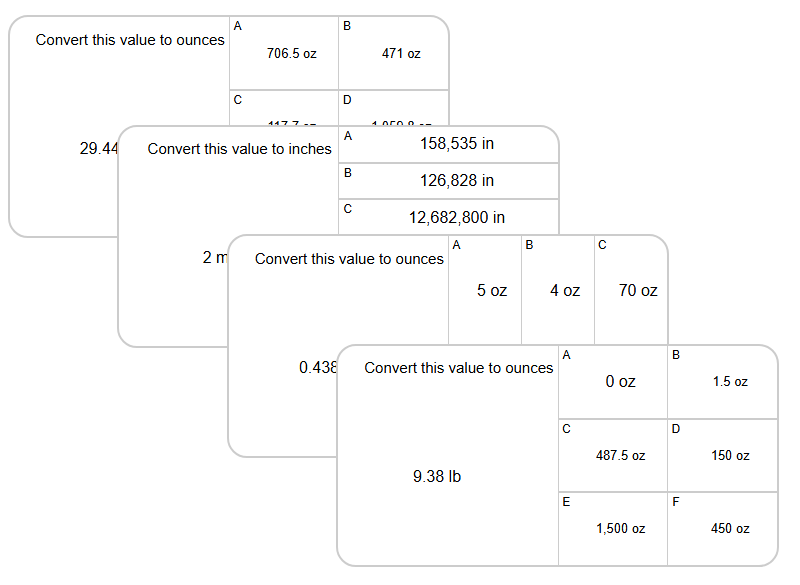 Measurement - Unit Conversion Intro - Customary | Grade -1 Math Unit ...