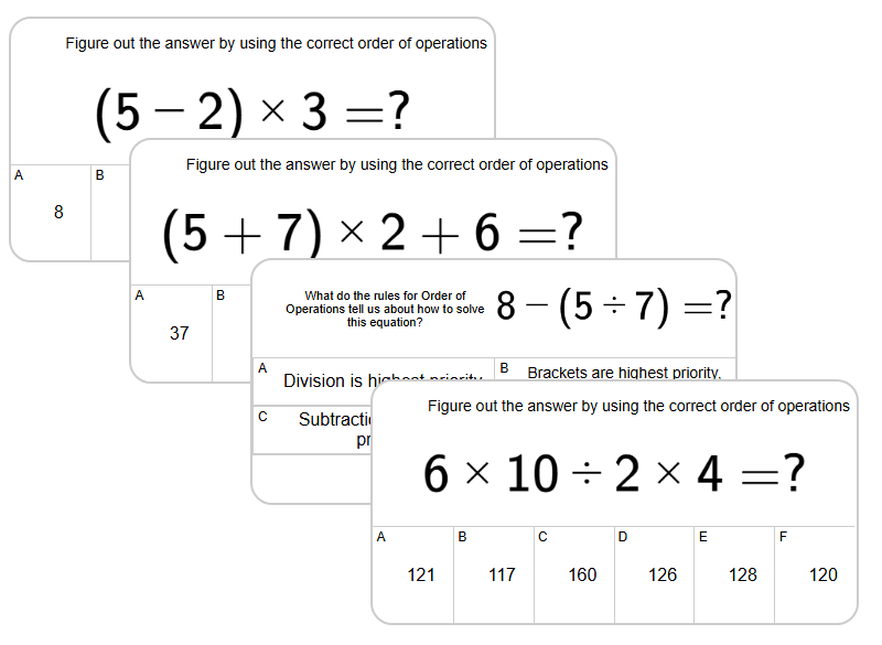 Order of Operations - Intro | Multiply/Divide | Grades 5-6 Math Unit ...