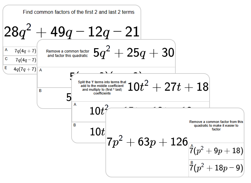 Polynomials Factoring of Quadratics with Leading Coefficient - Intro ...