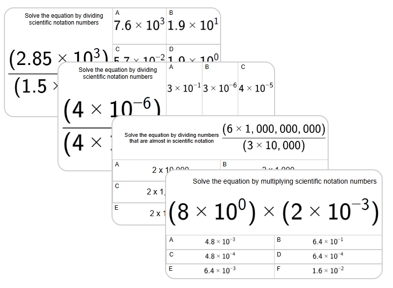 Scientific Notation Multiplication And Division Advanced