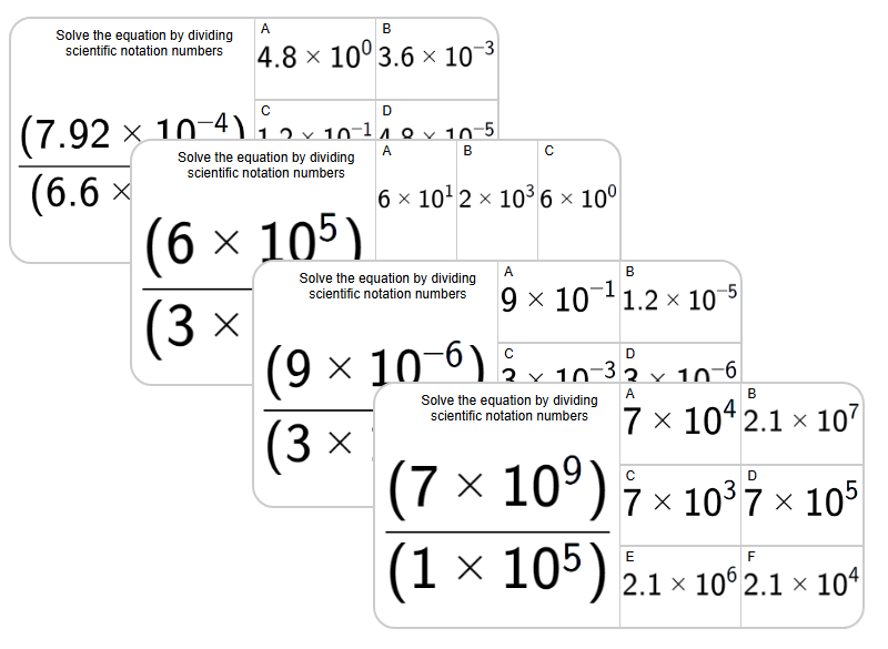 Scientific Notation - Multiplication and Division - Practice ...