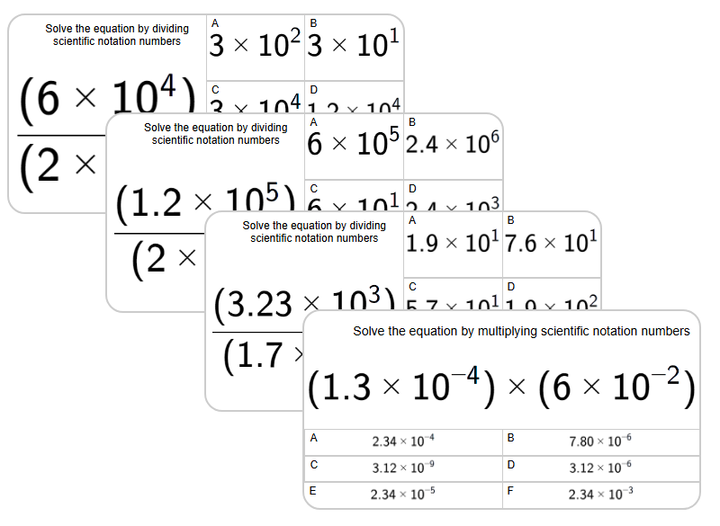 Scientific Notation - Practice - Mobius Math Academy
