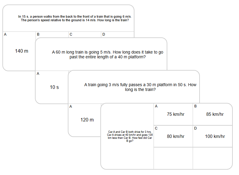 Speed, Distance, and Time Logic Challenges - Intro | Speed/Distance ...