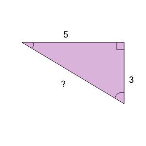 Pythagorean Theorem - Length of Hypotenuse (Decimal) (Level 1) - Mobius ...