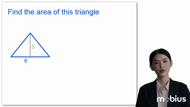 Area of a triangle from surrounding rectangle - Mobius Math Academy