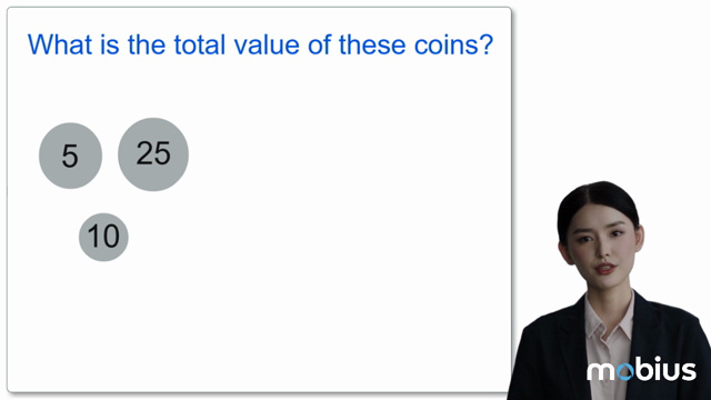 Mobius Math Academy - Coin math total value of coins
