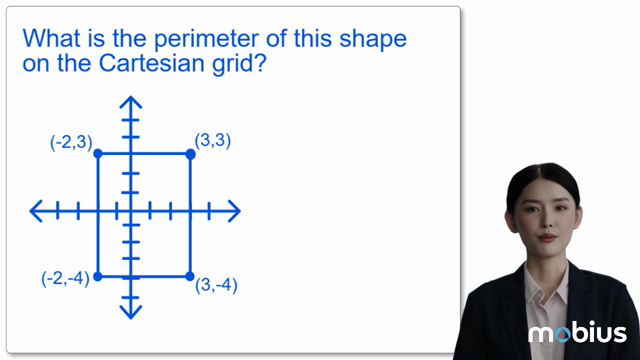 Mobius Math Academy - Cartesian grid perimeter from coordinates