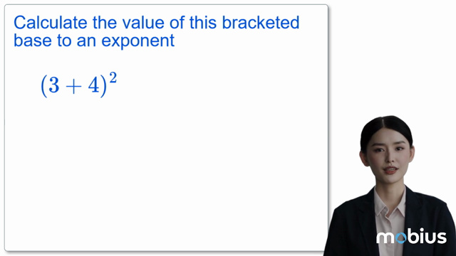 Mobius Math Academy - Calculating exponent with a bracketed base