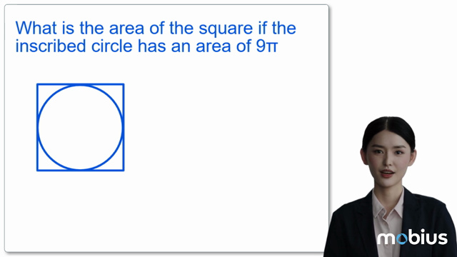 Inscribed circle in a square - Mobius Math Academy