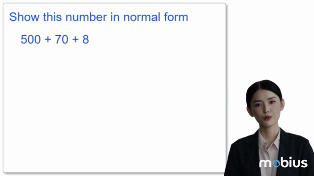 Place value numbers to normal form - Mobius Math Academy