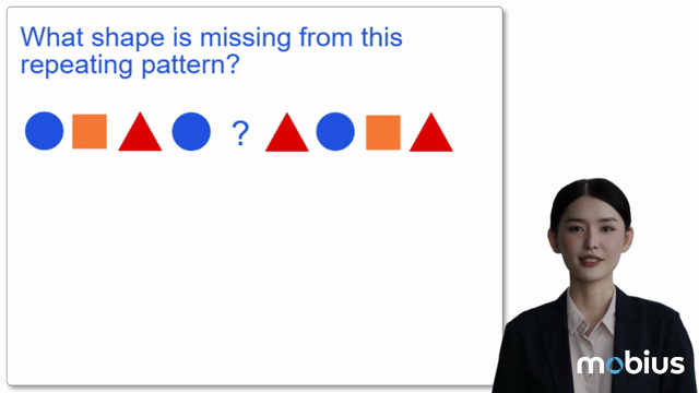 Mobius Math Academy - Missing item in a visual pattern