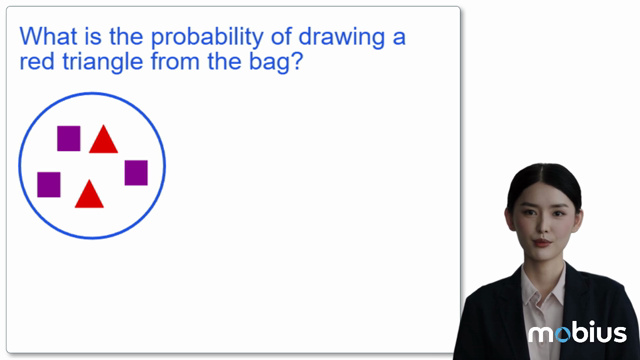 Mobius Math Academy - Probability of picking a shape from a bag