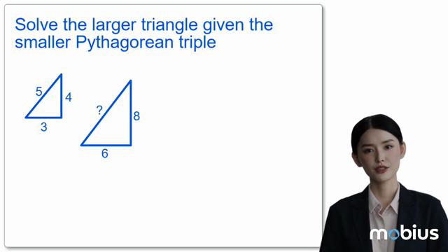 Pythagorean triples to solve triangles - Mobius Math Academy