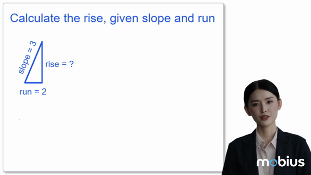 Calculating rise from slope and run - Mobius Math Academy