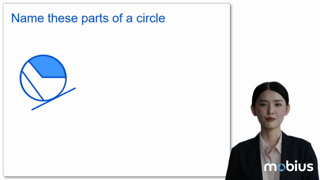 Mobius Math Academy - Identify advanced parts of a circle