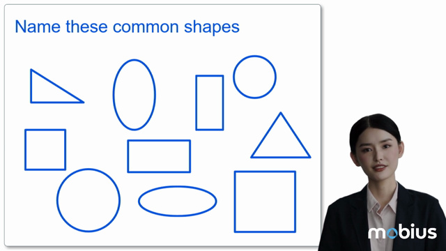 Identify and name simple 2D shapes - Mobius Math Academy