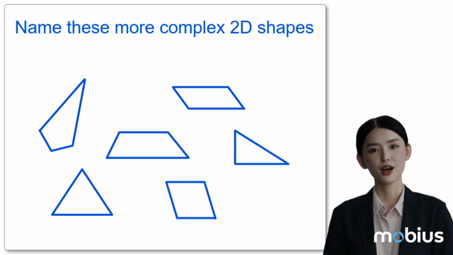 Identify and name 2D shapes - Mobius Math Academy
