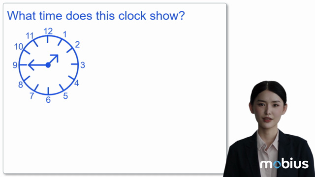 Mobius Math Academy - Telling time on an analog clock