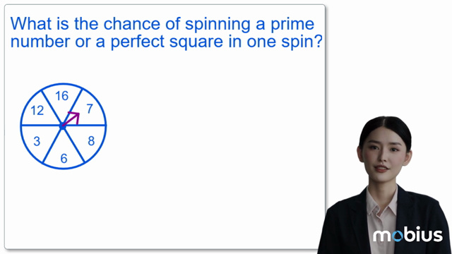 Probability of a spinner multiple answers - Mobius Math